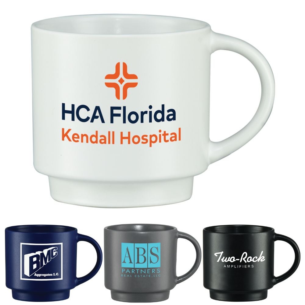 Custom Stackable Ceramic Mug | 14 oz | Eco Promotional Products